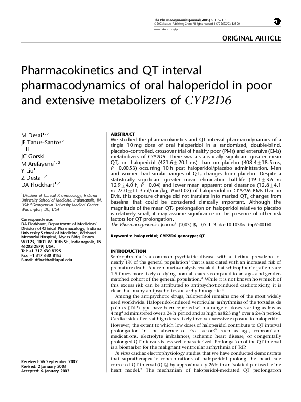 (PDF) Pharmacokinetics and QT interval pharmacodynamics of oral ...