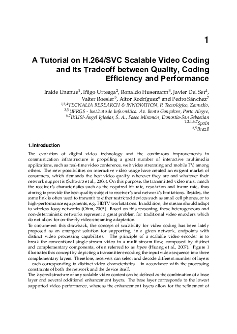 (PDF) A Tutorial on H. 264/SVC Scalable Video Coding and its Tradeoff ...