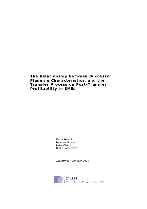 (PDF) The Relationship between Successor, Planning Characteristics, and ...