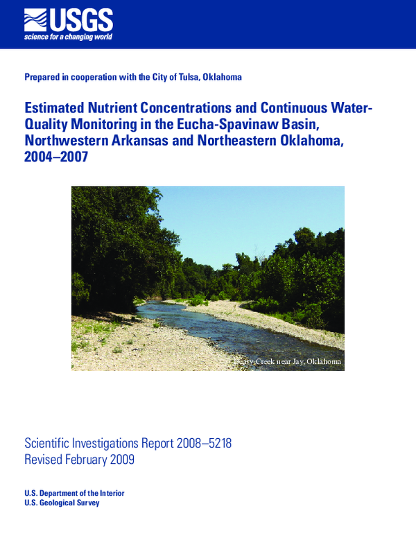 (PDF) Estimated Nutrient Concentrations and Continuous Water-quality ...