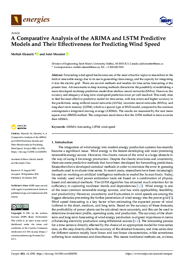 Pdf A Comparative Analysis Of The Arima And Lstm Predictive Models