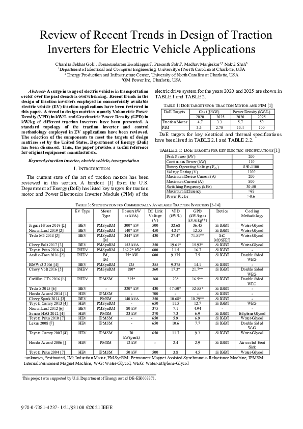 (PDF) Review of Recent Trends in Design of Traction Inverters for ...