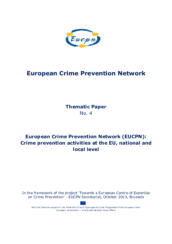 (PDF) The European crime prevention network