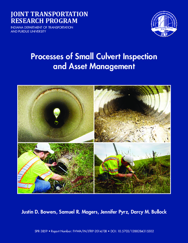 (PDF) Processes of Small Culvert Inspection and Asset Management