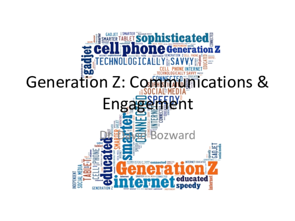 (PDF) Generation Z: Communications & Engagement