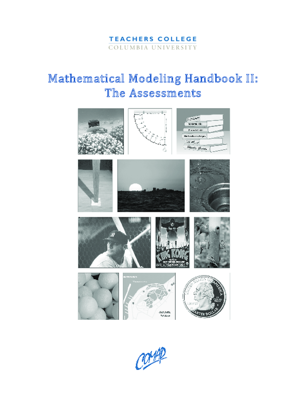 (PDF) Introduction - Reflections on assessment of mathematical modeling ...