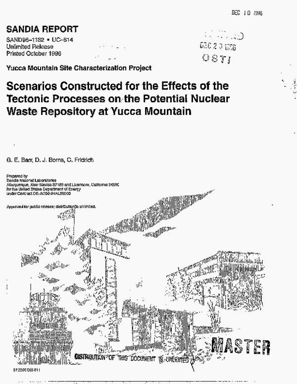 (PDF) Scenarios constructed for the effects of tectonic processes on ...