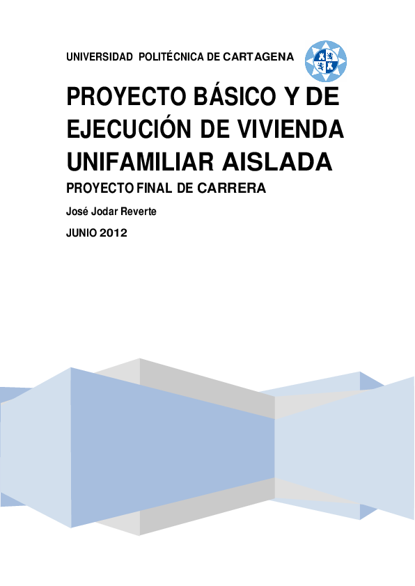 (PDF) Proyecto básico y de ejecución de vivienda unifamiliar aislada ...