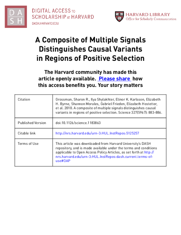 (PDF) A composite of multiple signals distinguishes causal variants in ...