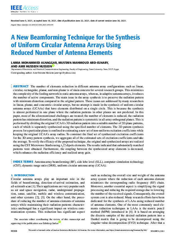 (PDF) A New Beamforming Technique for the Synthesis of Uniform Circular Antenna Arrays Using ...