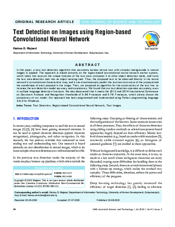 (PDF) Text Detection on Images using Region-based Convolutional Neural ...