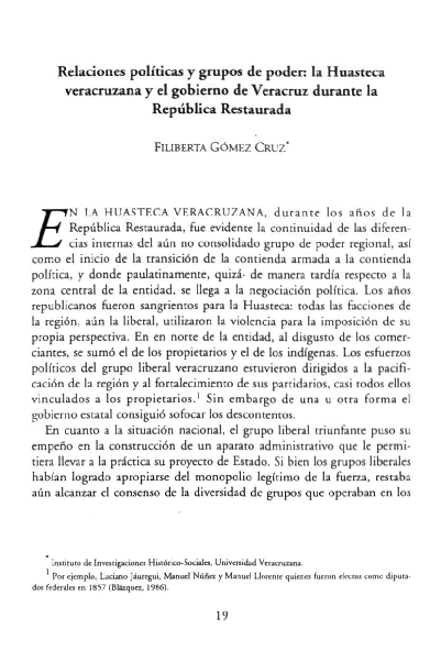 (PDF) Relaciones políticas y grupos de poder : la Huasteca veracruzana ...