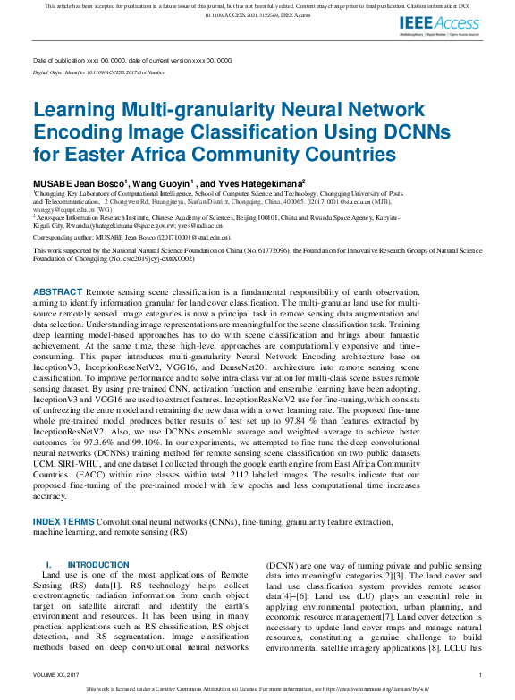 Pdf Learning Multi Granularity Neural Network Encoding Image Classification Using Dcnns For