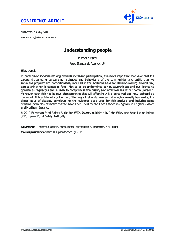 (PDF) Understanding people