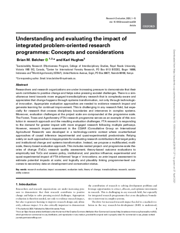 (PDF) Understanding and evaluating the impact of integrated problem ...