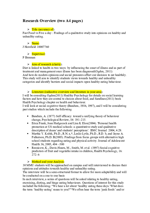 (DOC) Research Overview