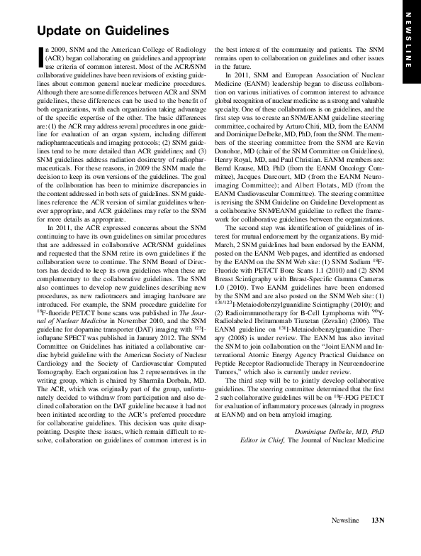 (PDF) Update on Guidelines