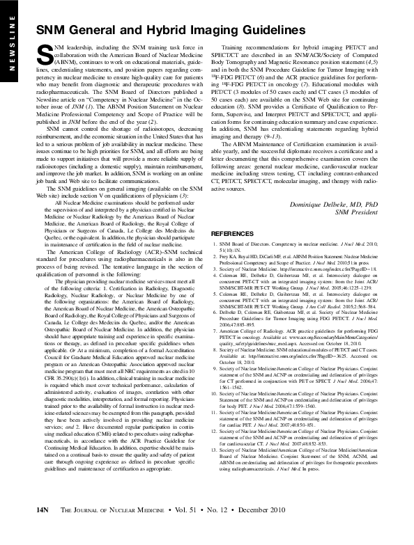 (PDF) SNM general and hybrid imaging guidelines