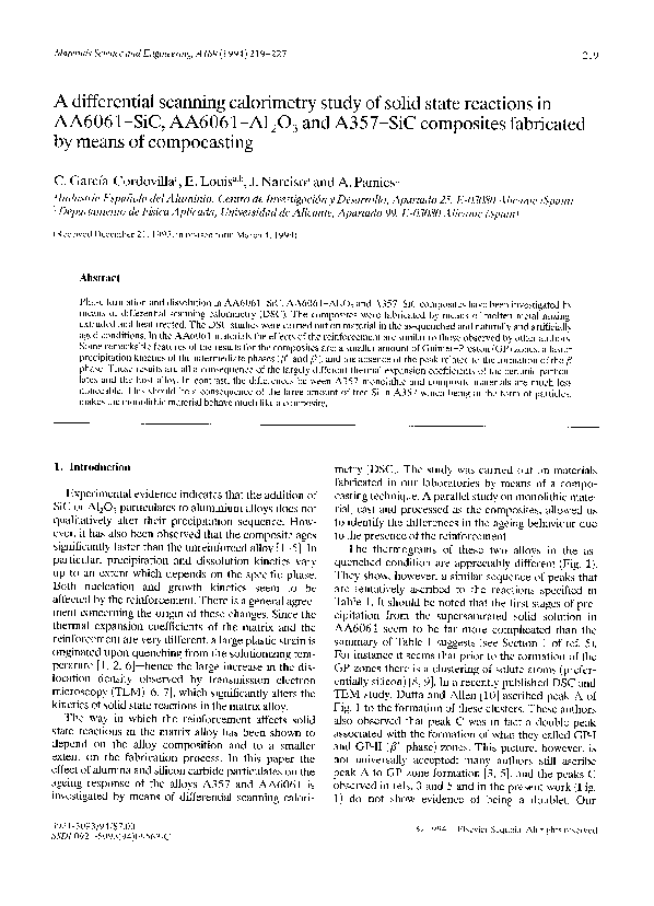 (PDF) A differential scanning calorimetry study of solid state ...