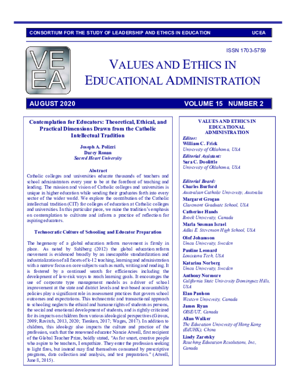 (PDF) Contemplation for Educators: Theoretical, Ethical, and Practical ...
