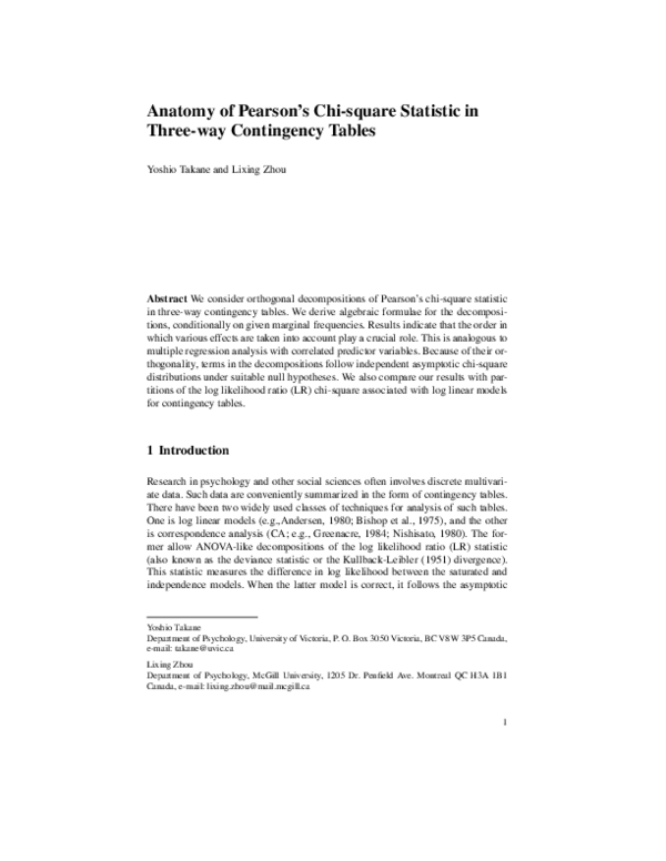 (PDF) Anatomy of Pearson’s Chi-Square Statistic in Three-Way ...