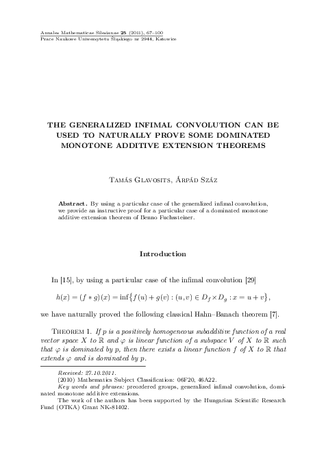 (PDF) The generalized infimal convolution can be used to naturally prove some dominated monotone ...