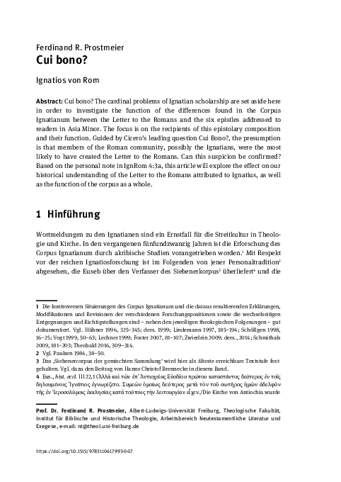 (PDF) Cui bono?