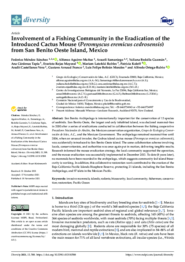 (PDF) Involvement of a Fishing Community in the Eradication of the ...