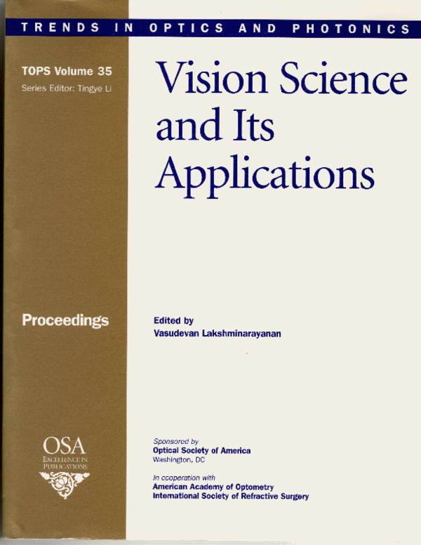 (PDF) Vision Science and its Applications
