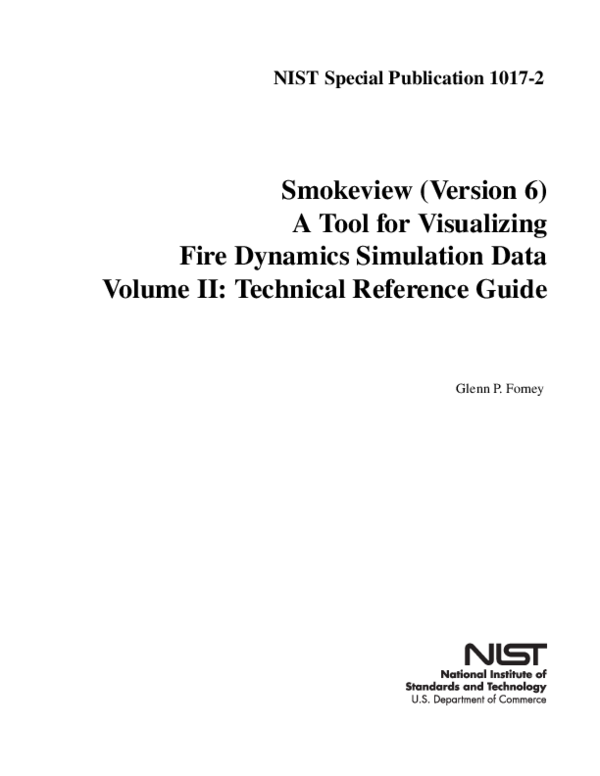 (PDF) Smokeview (Version 6) A Tool for Visualizing Fire Dynamics ...
