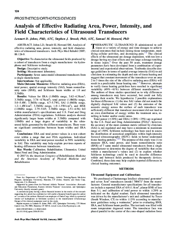 (PDF) Analysis of Effective Radiating Area, Power, Intensity, and Field ...