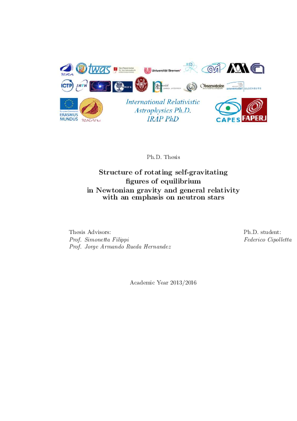 (PDF) Structure of rotating self-gravitating figures of equilibrium in ...