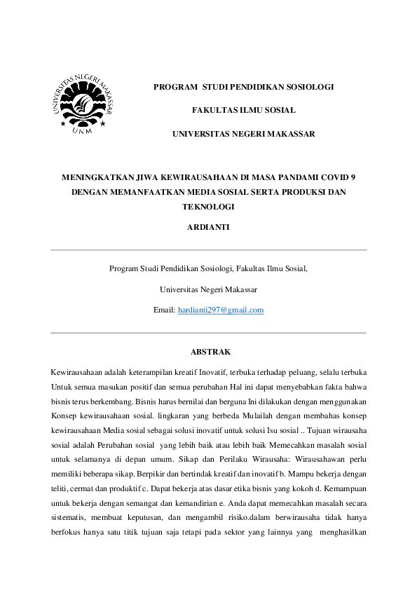 (PDF) PROGRAM STUDI PENDIDIKAN SOSIOLOGI