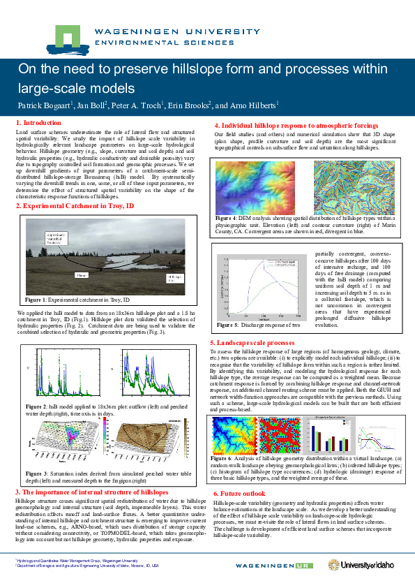 (PDF) On the need to preserve hillslope form and processes within large ...