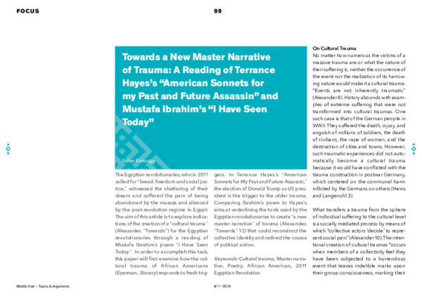(PDF) Towards a New Master Narrative of Trauma : A Reading of Terrance ...