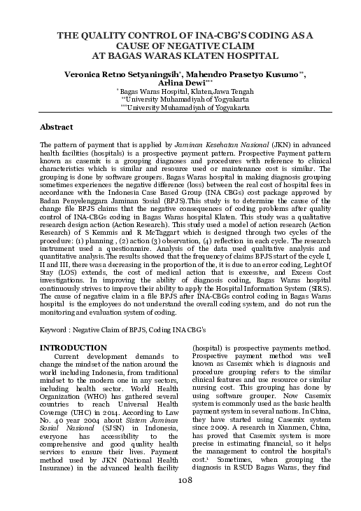 (PDF) The Quality Control of Ina-Cbg’s Coding as a Cause of Negative ...