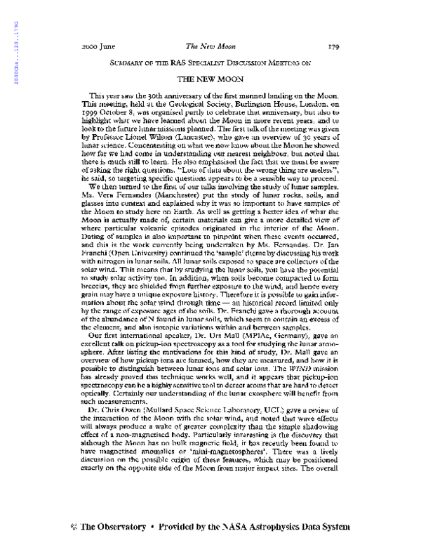 (PDF) The New Moon