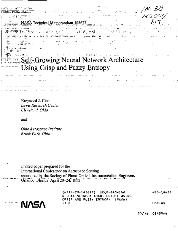 Pdf Self Growing Neural Network Architecture Using Crisp And Fuzzy