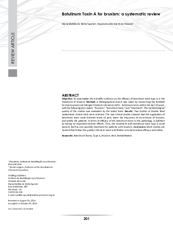 PDF Botulinum Toxin A For Bruxism A Systematic Review Stephanie pdf-botulinum-toxin-a-for-bruxism-a-systematic-review-stephanie