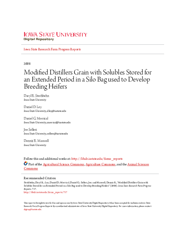 (PDF) Modified Distillers’ Grain with Solubles Stored for an Extended ...
