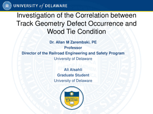 (PDF) Investigation of the Correlation Between Track Geometry Defect ...