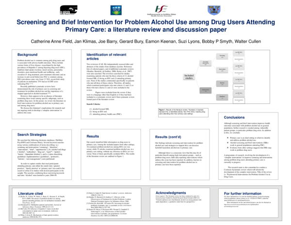 (PDF) Alcohol screening and brief intervention among drug users in ...