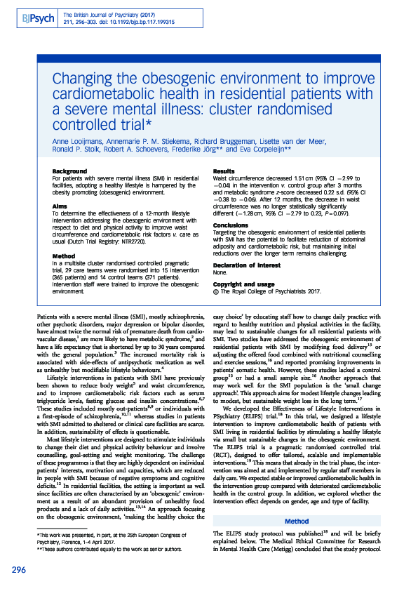 (PDF) Changing the obesogenic environment to improve cardiometabolic ...