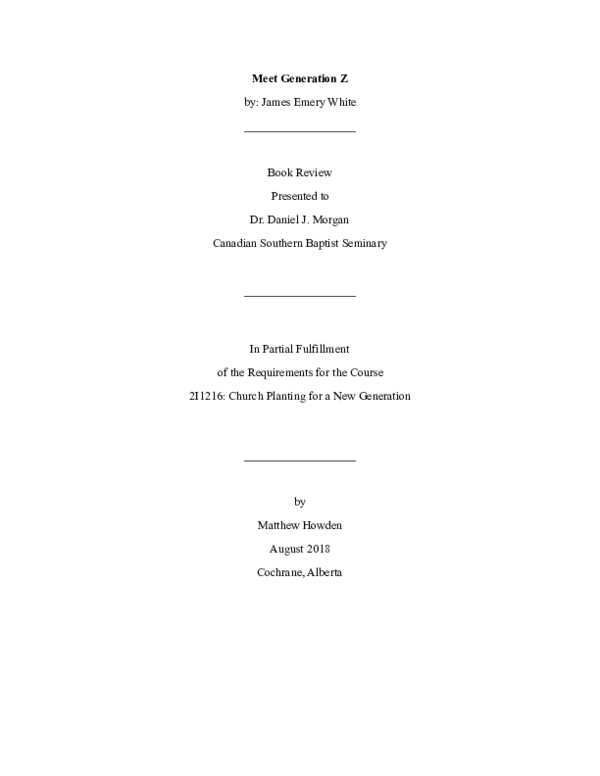 (PDF) Meet Generation Z