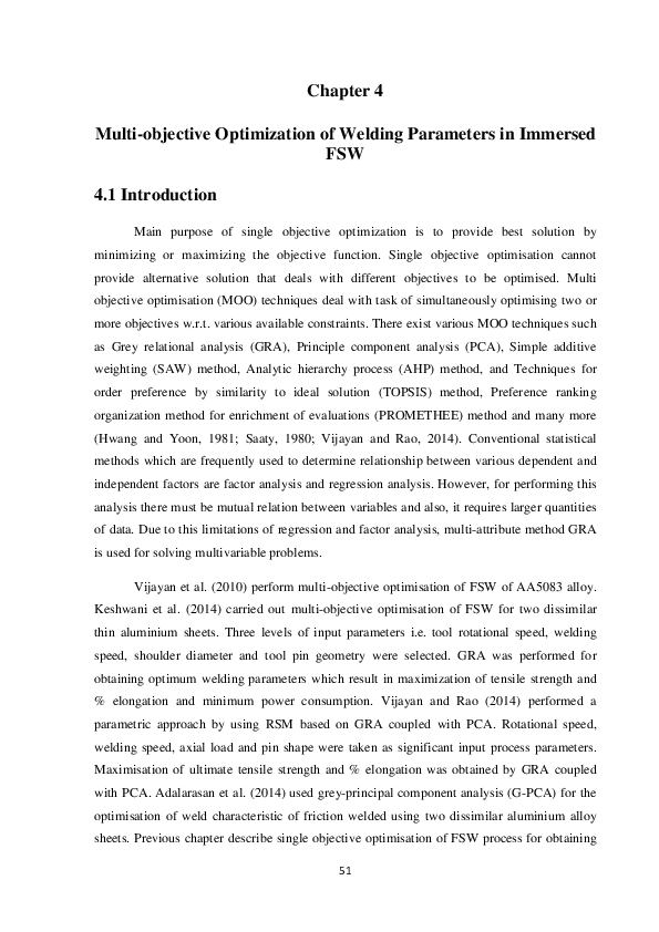 Pdf Multi Objective Optimization Of Welding Parameters In A Gas Metal