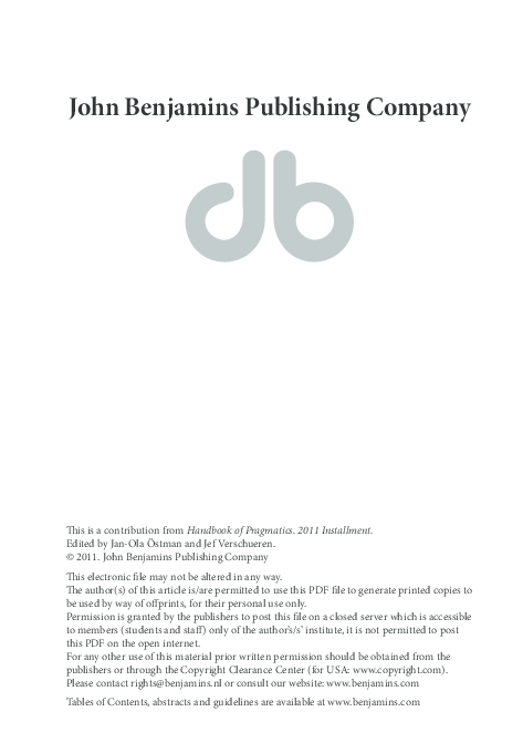 (PDF) Conceptual Integration