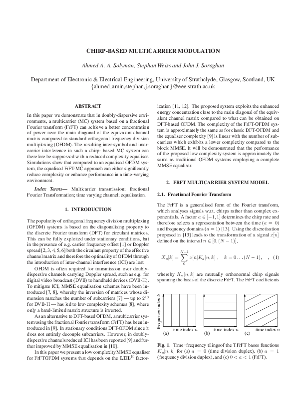 (PDF) Chirp-based multicarrier modulation
