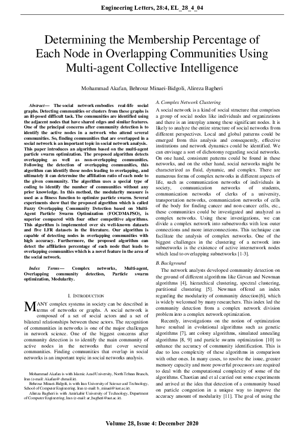 (PDF) A. Complex Network Clustering A social network is a kind of ...