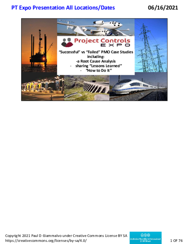 (PDF) "Successful" vs "Failed" PMO Case Studies including: -a Root ...