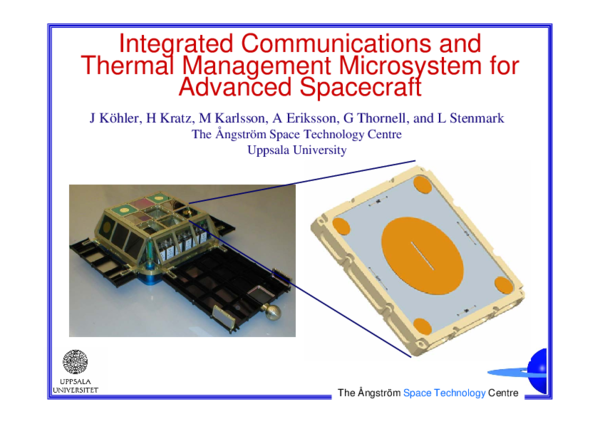 (PDF) Integrated Communications and Thermal Management Microsystem for ...